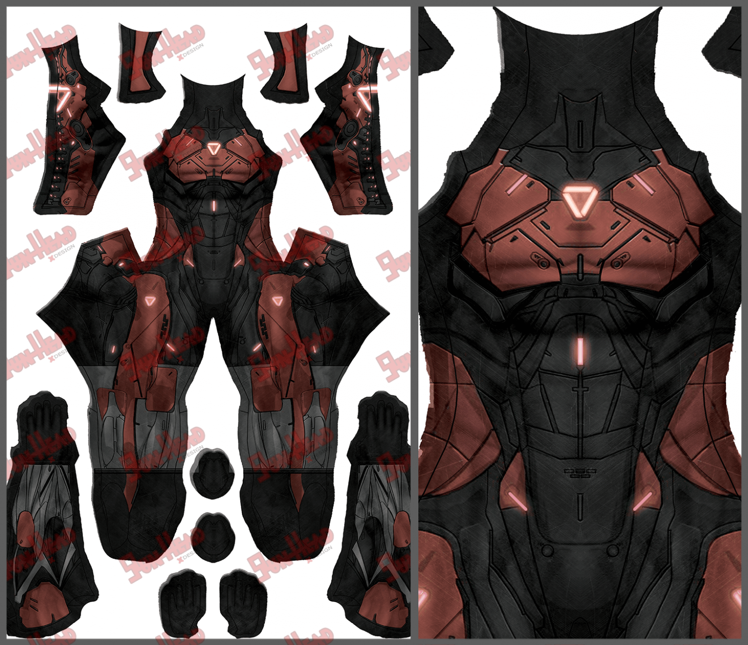 Kazu - Gen:LOCK Pattern - Gun Head Design
