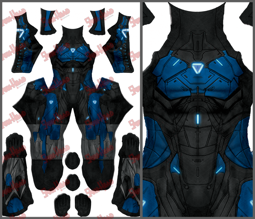 Deku MHA v2 Pattern - Gun Head Design