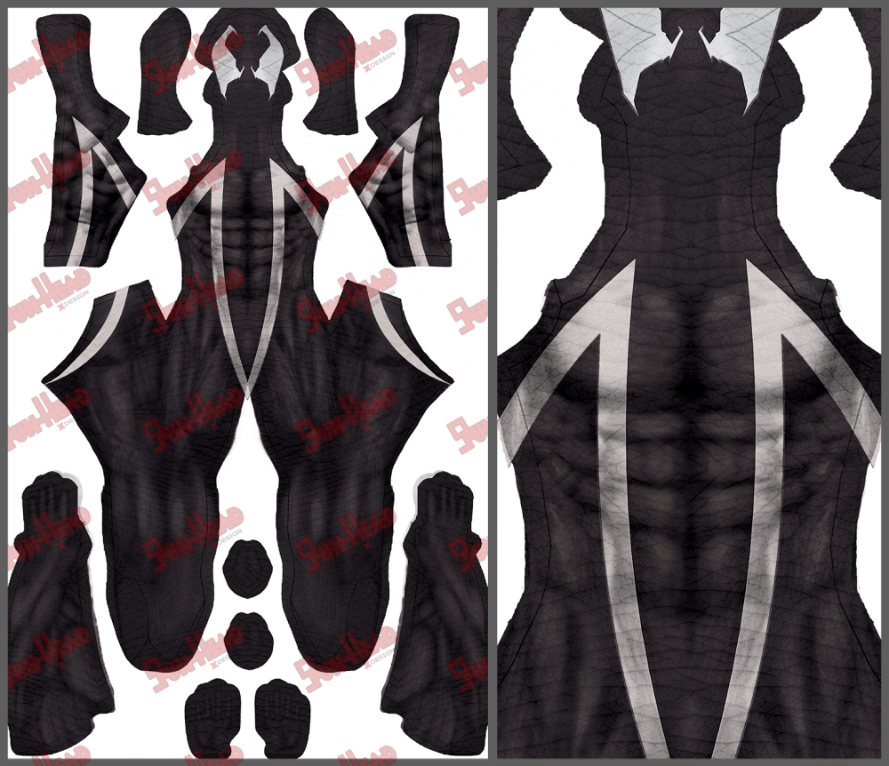 Female Predator Black Pattern - Gun Head Design