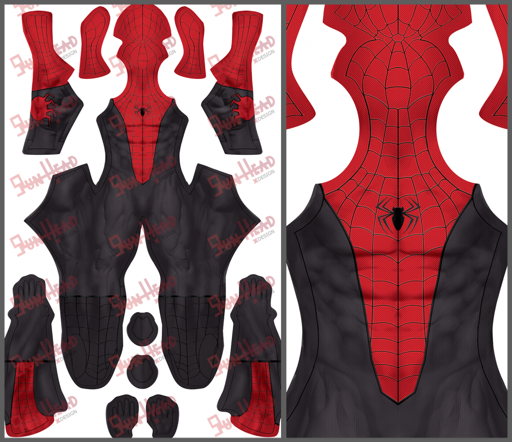 PS5 SM Miles Sportswear Suit Pattern – Gun Head Design