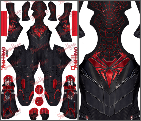 PS5 SM Miles Advanced Tech Suit Pattern – Gun Head Design
