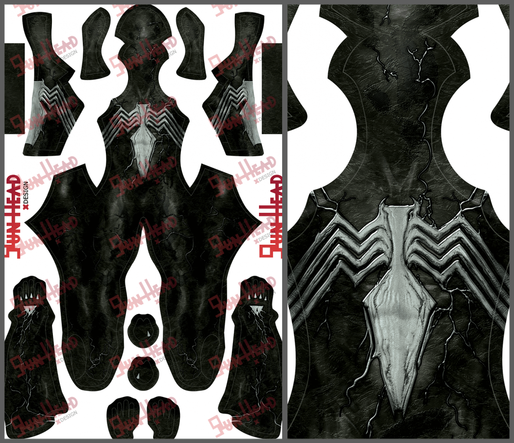 Gun Head Design – Super Hero Dye-Sub Pattern files for Cosplay!