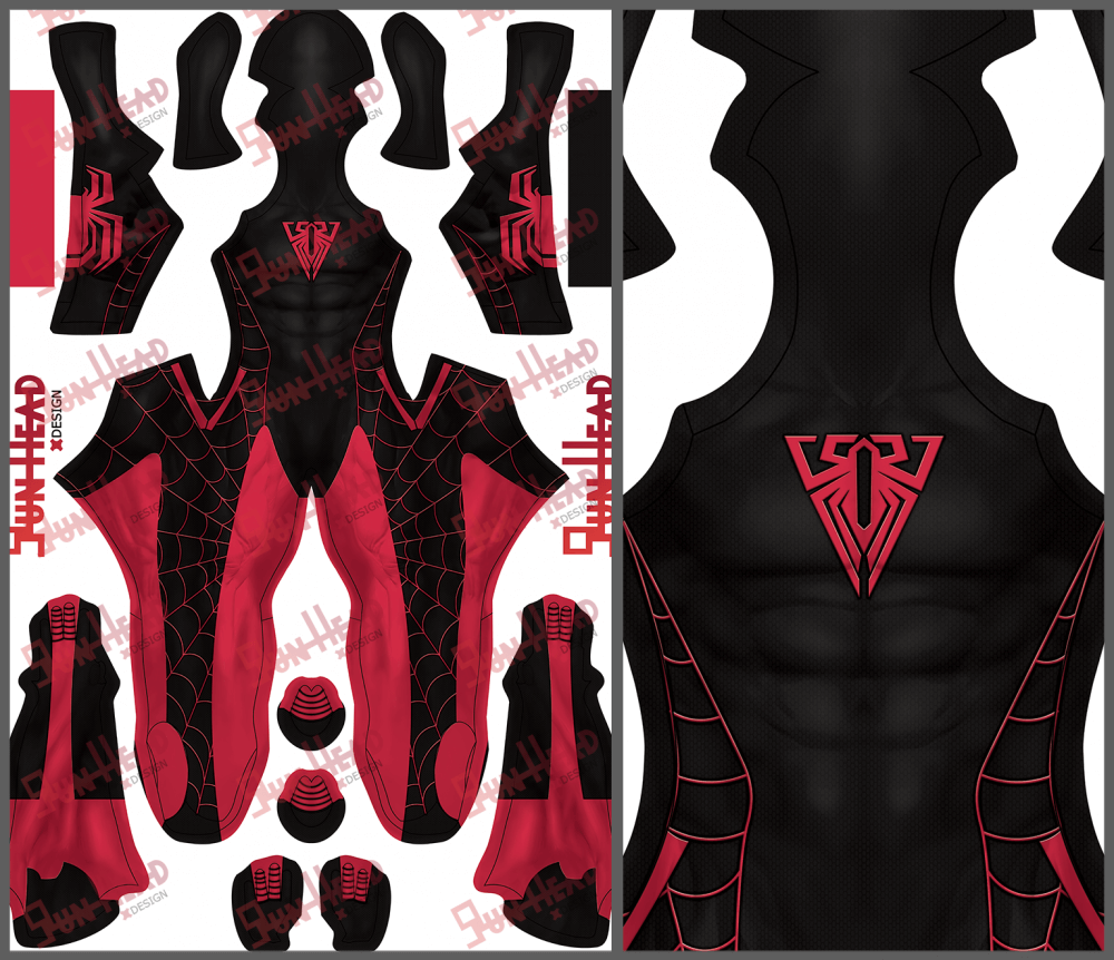 Gun Head Design – Super Hero Dye-Sub Pattern files for Cosplay!