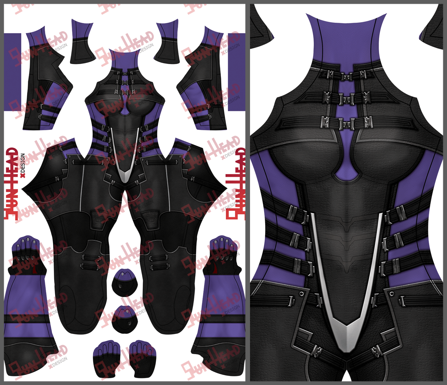 Tali Mass Effect Pattern Gun Head Design 7169