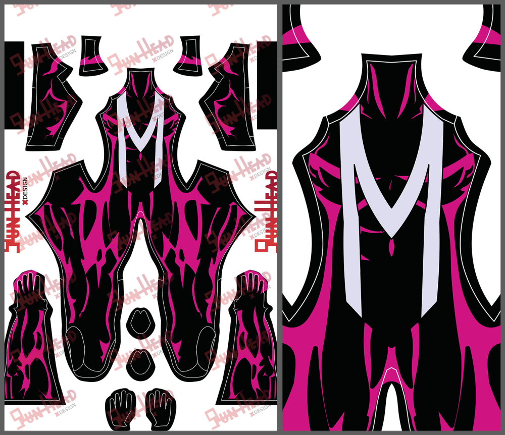 Gun Head Design – Super Hero Dye-Sub Pattern files for Cosplay!