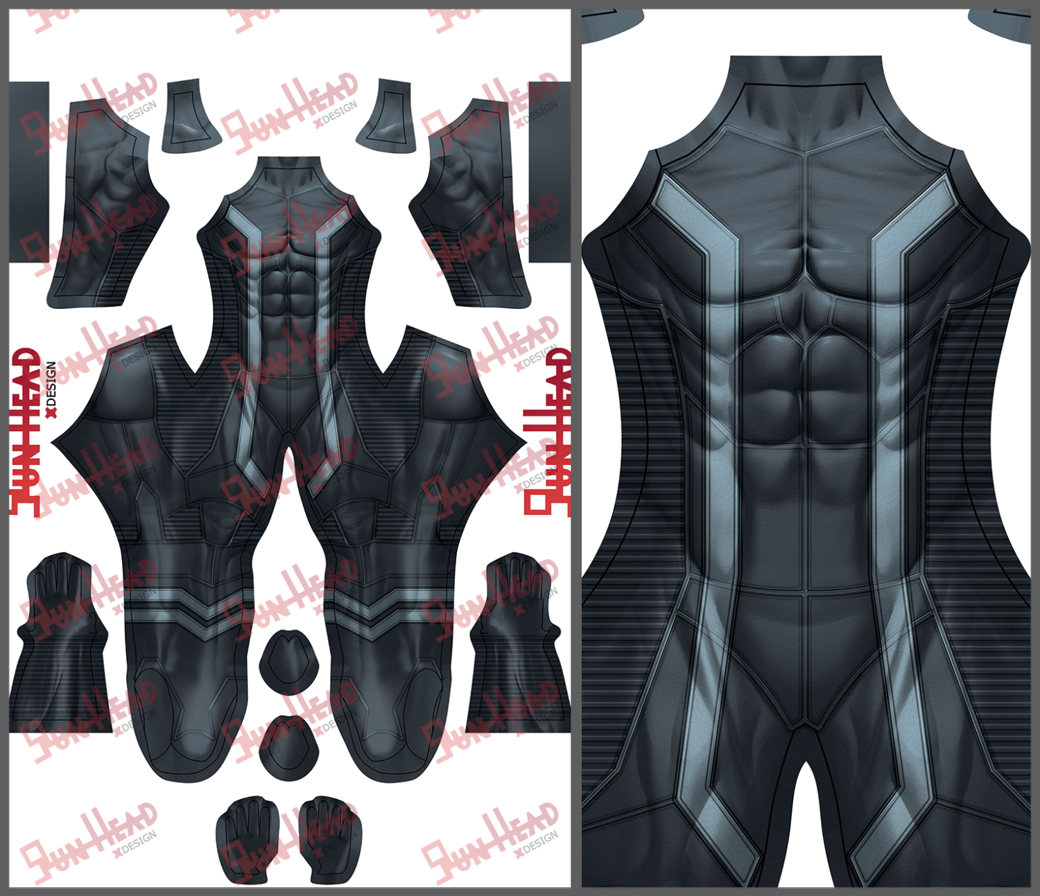NOW Mag Black Pattern - Gun Head Design