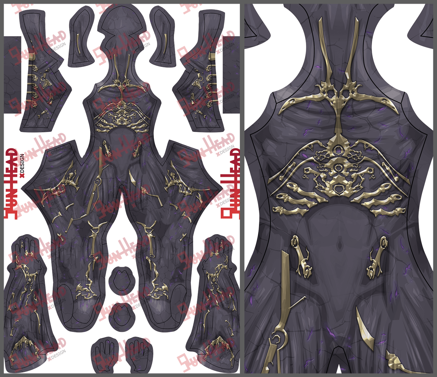 Gun Head Design – Super Hero Dye-Sub Pattern files for Cosplay!